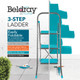 Shop 3 Step DIY Folding Stepladder | Turquoise