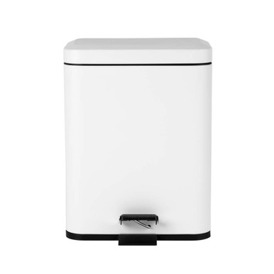Shop 5L Dual Compartment Waste Bin | White