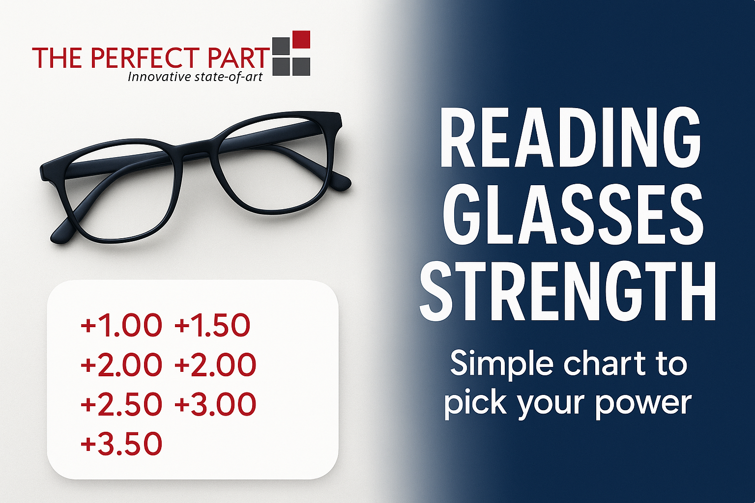 How to Choose the Right Reading Glasses Strength (Simple Chart) - The ...