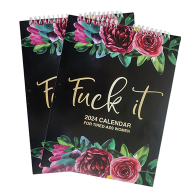 2025 Calendar For Tired-Ass Women Swear Word 12 Month Weekly Daily Wall ...
