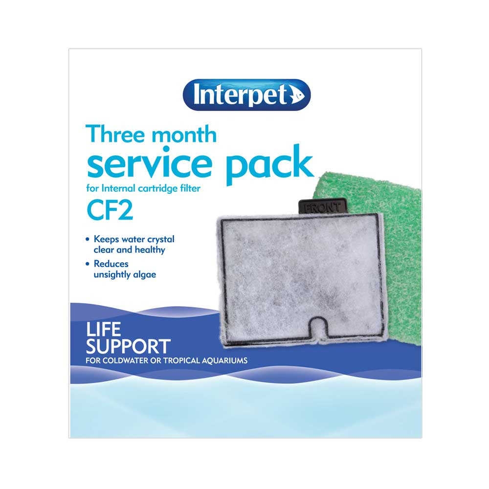 Interpet Internal Cartridge Filter CF2 1 Month Service Kit - Petworlddirect