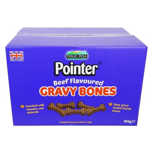 Pointer Beef Flavoured Gravy Bones Dog Treats - Petworlddirect