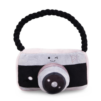 Petface Retro Plush Camera With Rope - Petworlddirect