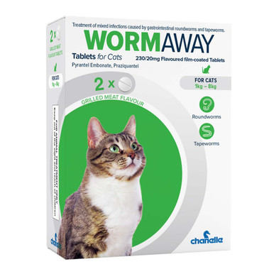 Wormaway Plus Cat Worming Tablets - Petworlddirect
