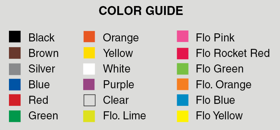 Plain Vinyl Marking Flags 2.5" x 3.5"