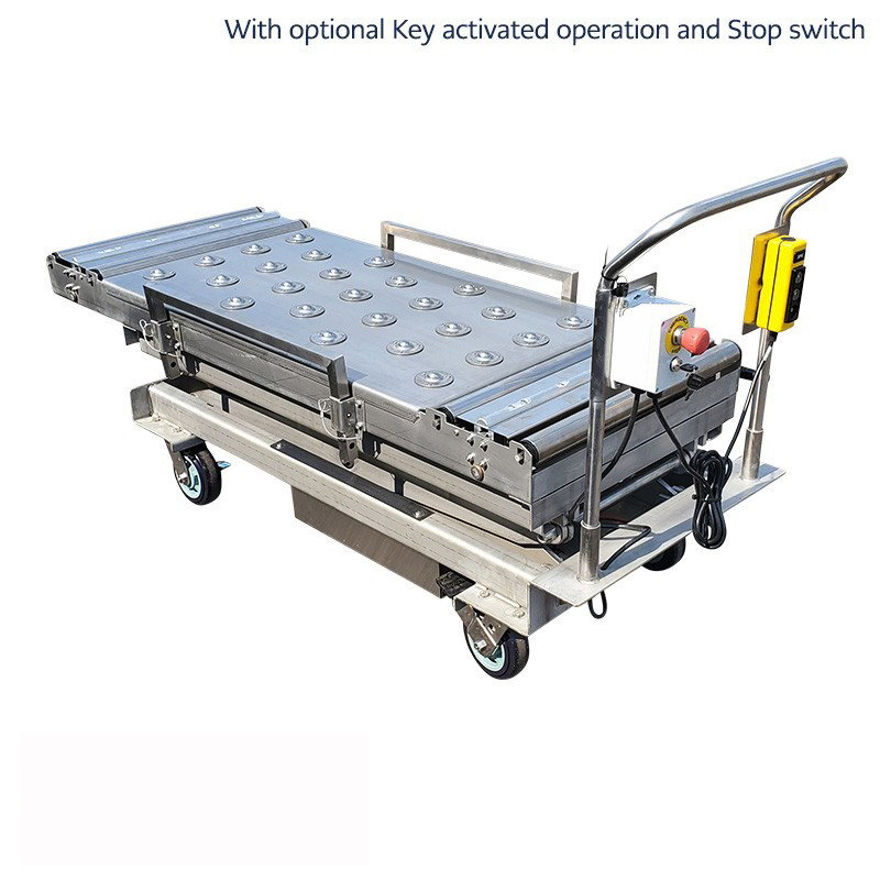 Stainless Steel Crematory Battery Powered Lift
