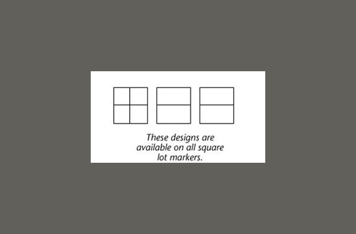 Cast Aluminum Lot Markers