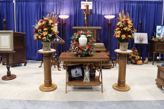 Cherry Urn Carrier with Hearse Board