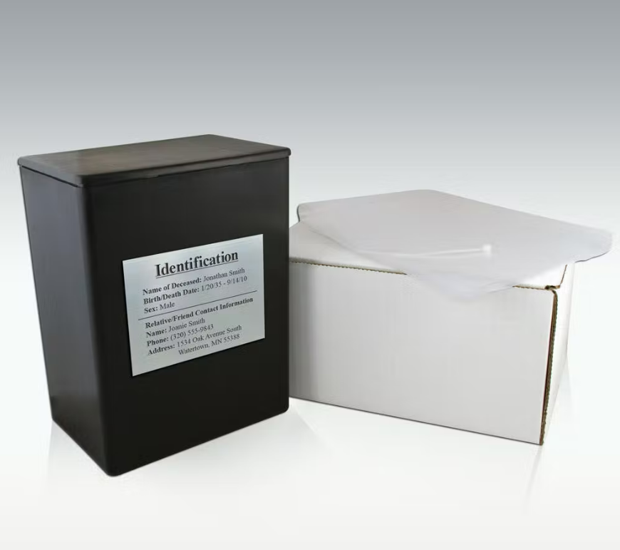 Temporary Cremation Urn Package
