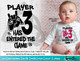 Player 3 has Entered the Game| SVG Cut or Print Art| AnamCaraGraphics