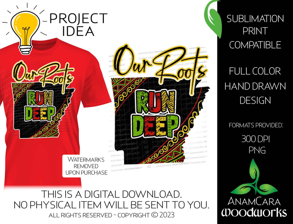 Our Roots Run Deep-Template | SVG Cut or Print Art| AnamCaraGraphics