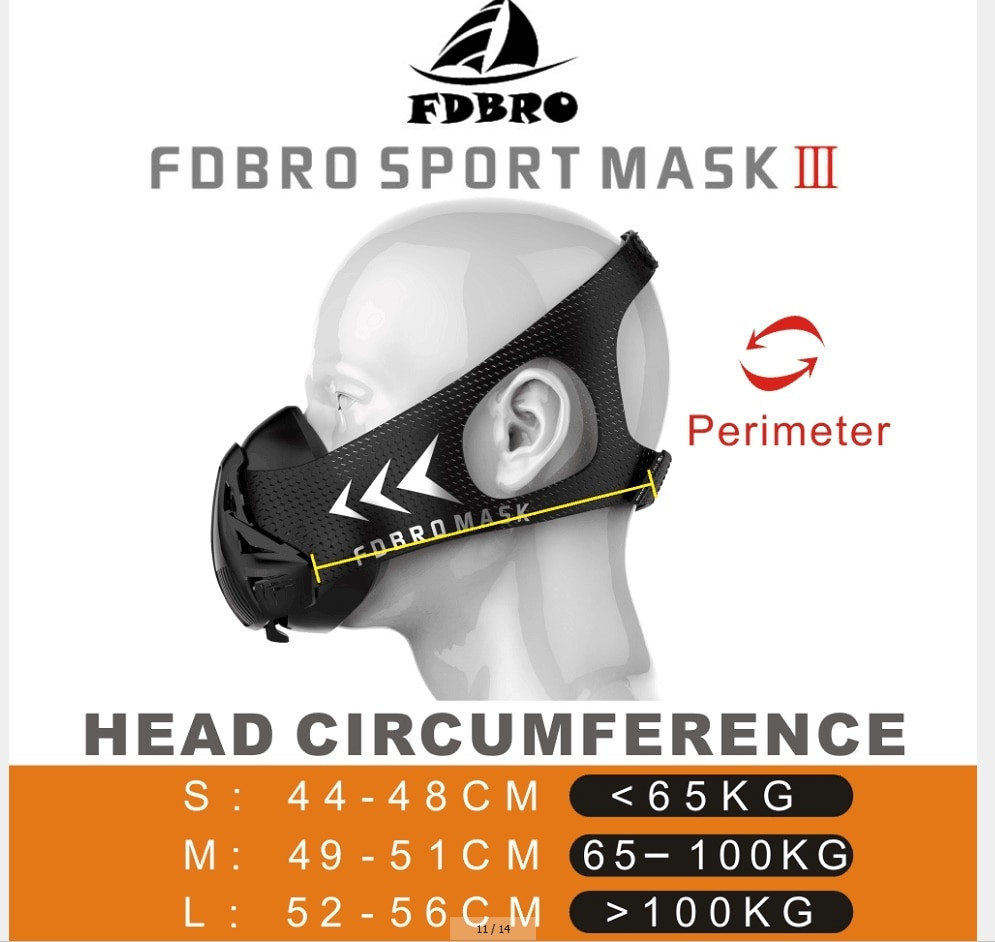 Sports Masks 2.0 Phantom Training Elevation Cycling Masks Running ...