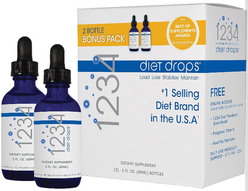 Creative Bioscience 1234 Diet Drops (Twin Pack), 2 Ounce - US Global