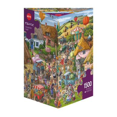 Birgit Tanck: Country Fair (Caja triangular ) - 1500 piezas