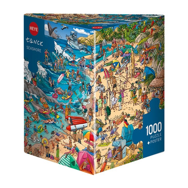 Birgit Tanck: Seashore (Caja triangular) - 1000 piezas