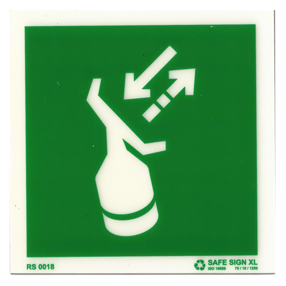 IMO Safety Sign - EXIT Size 15cm x15cm