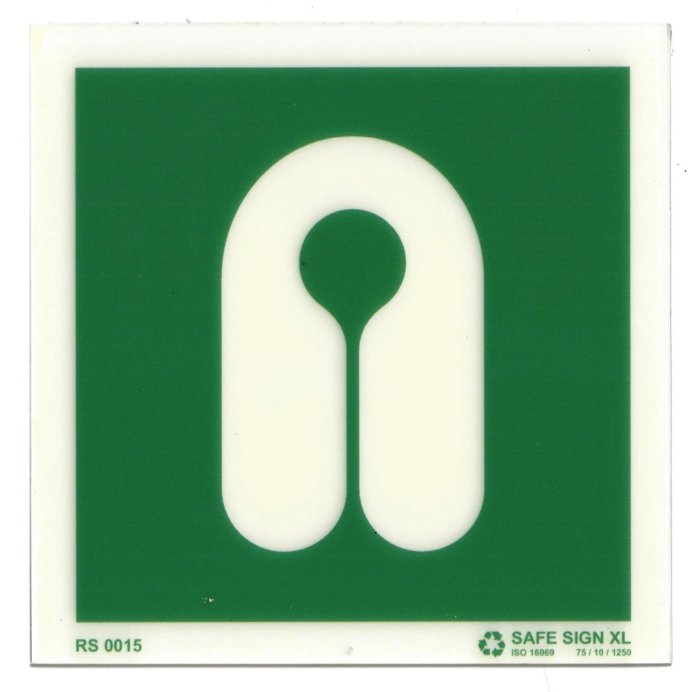 IMO Safety Sign - Lifejackets 15cm x15cm