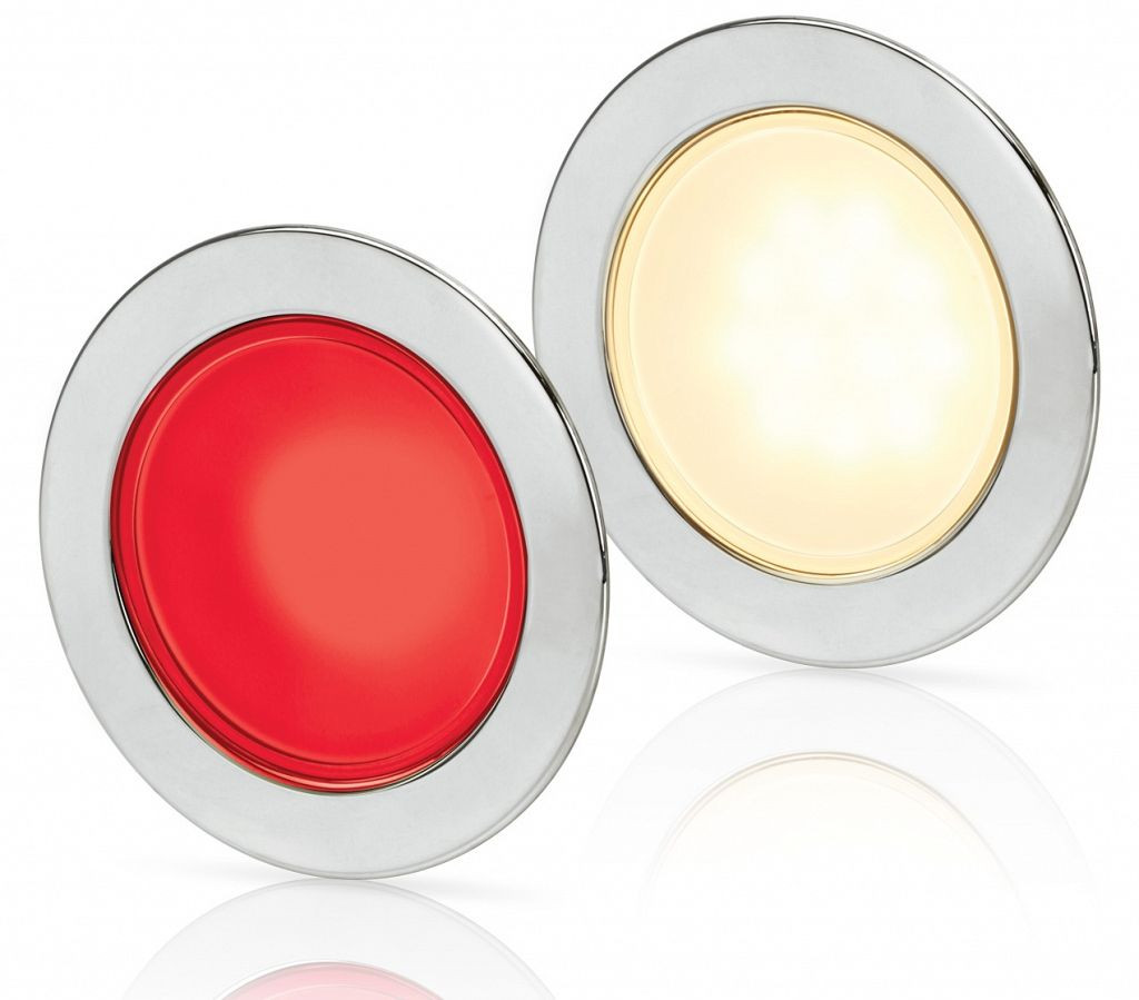 Hella Stainless Steel LED Dual Coulour Down Light - Warm White/Red