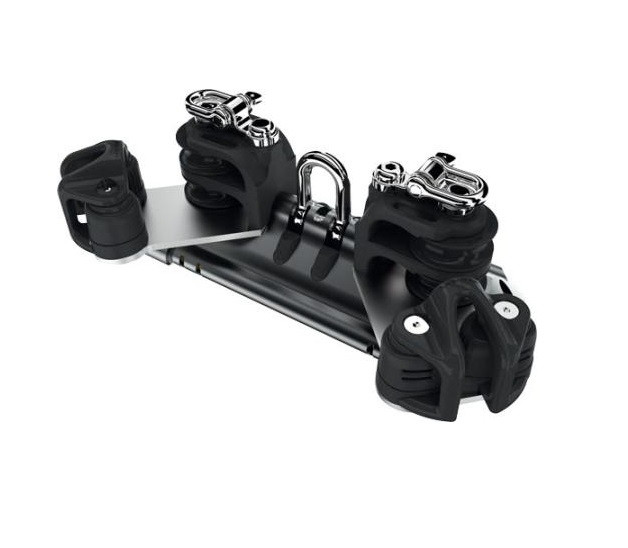 Lewmar NTR Mainsheet Car Size 2 Shackle, 2 Double Cl Sheaves, Becket & Cam