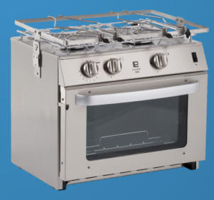 Sowester Pacific 5000 Oven l 2 Burner Hob l Stainless Steel with Gimbals