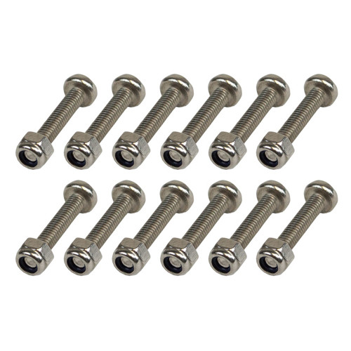 Optiparts Optimist Bolts and Nuts for Rudder Fitting - Set of 12