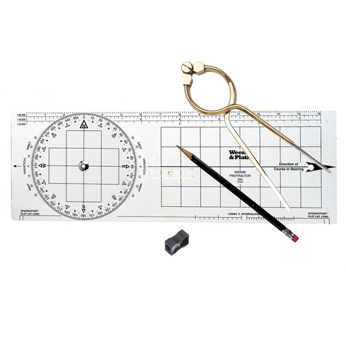 Weems & Plath Basic Navigation Kit - Plotter & Dividers