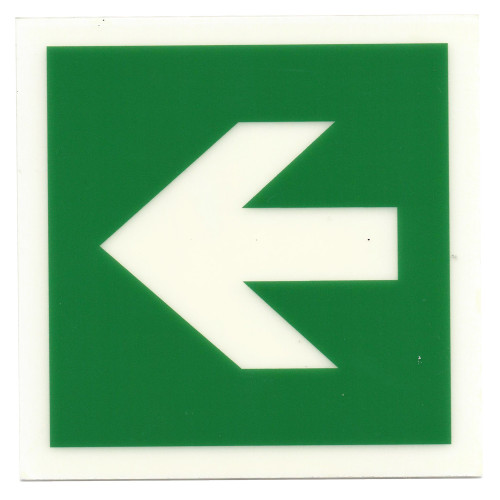 IMO Safety Arrow Direction Sign | 15cm x15cm