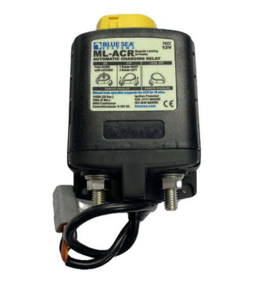 Blue Sea Systems Solenoid ML 500A 12V ACR With Manual Control DTM