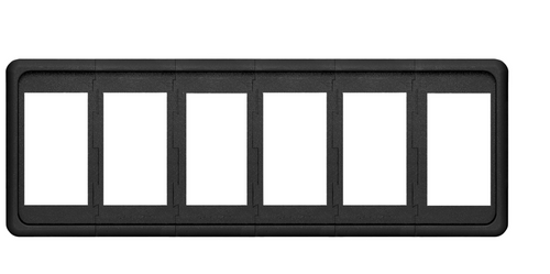 Blue Sea Contura Switch Mounting Panel - 6 Position Model 8260