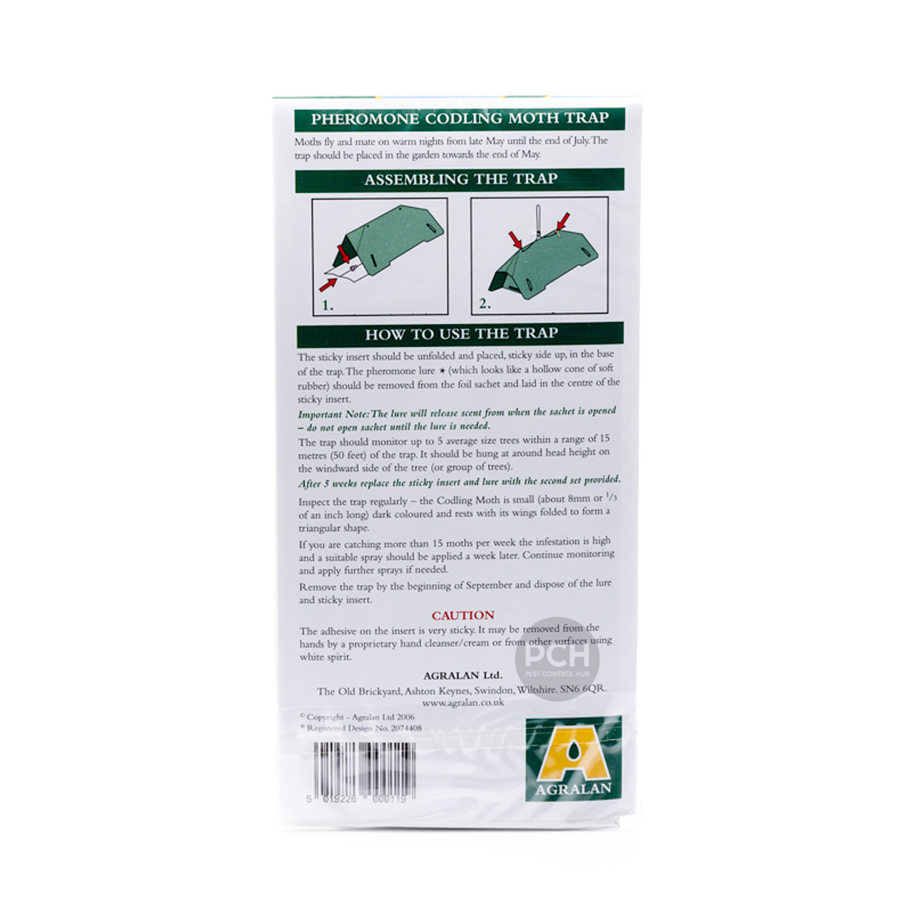 Agralan Pheromone Codling Moth Trap Refill For Apple And Pear