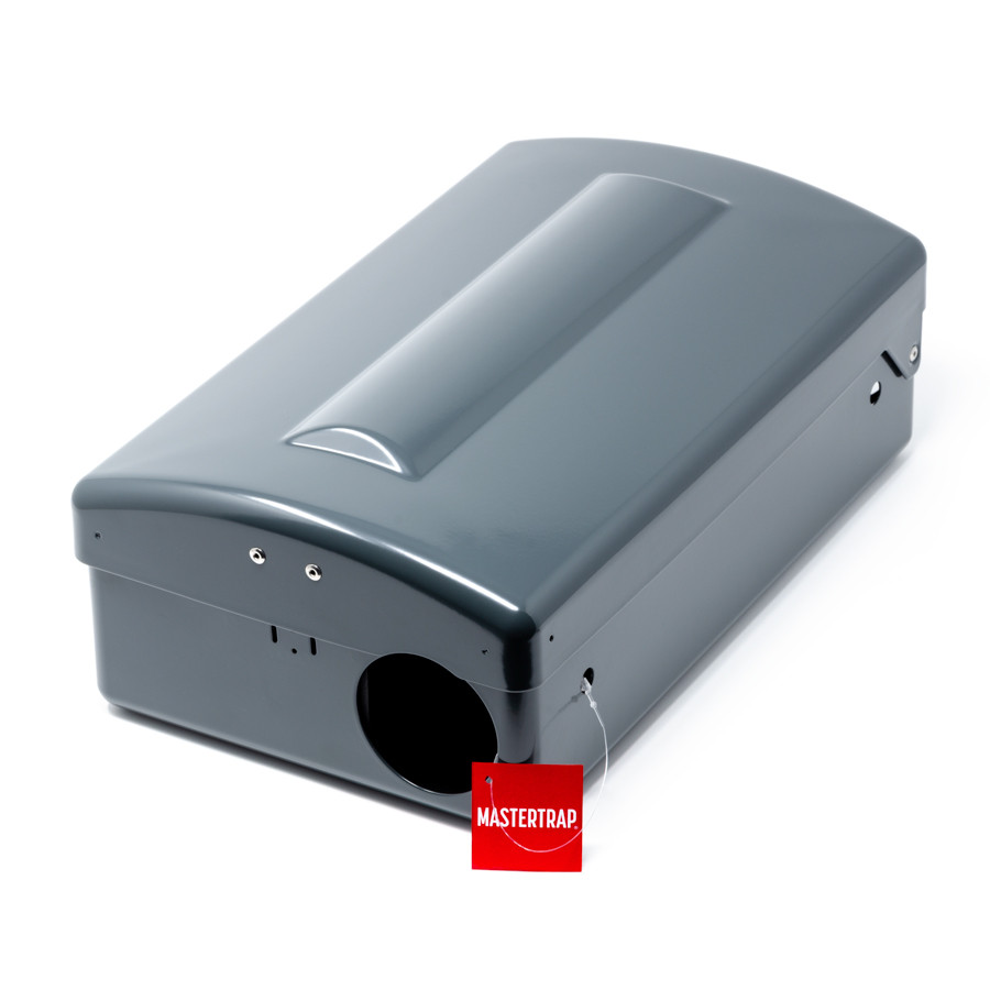 Mastertrap Metal Rat Bait Station Box with Removable Liner