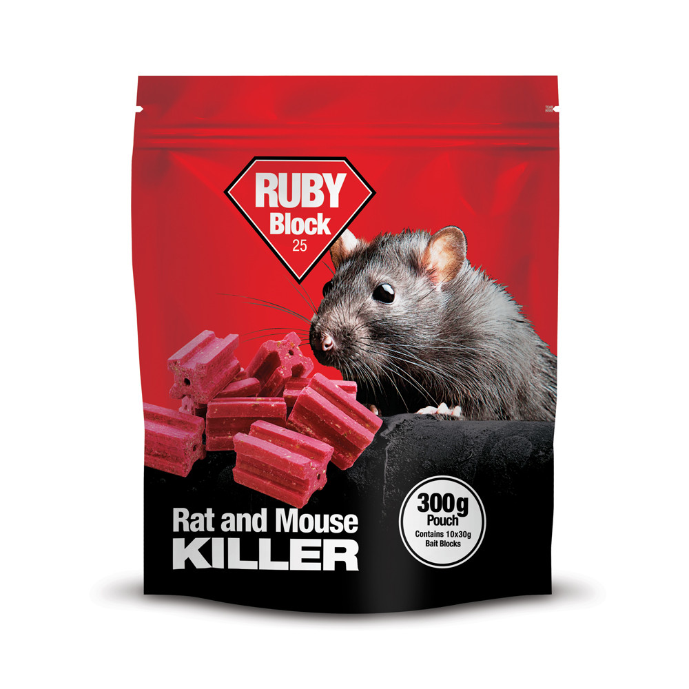 Lodi Ruby Block 25 Rat and Mouse Killer Poison Difenacoum