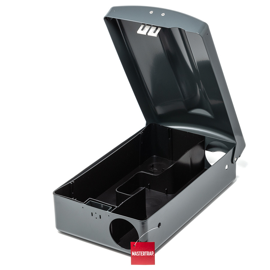 Mastertrap Metal Rat Bait Station Box with Removable Liner