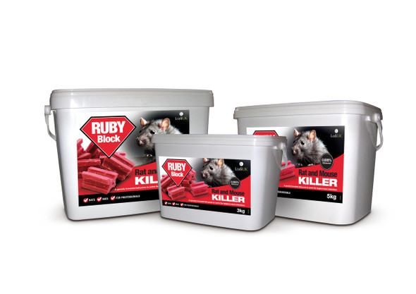 Lodi Ruby Block 25 Rat and Mouse Killer Poison Difenacoum