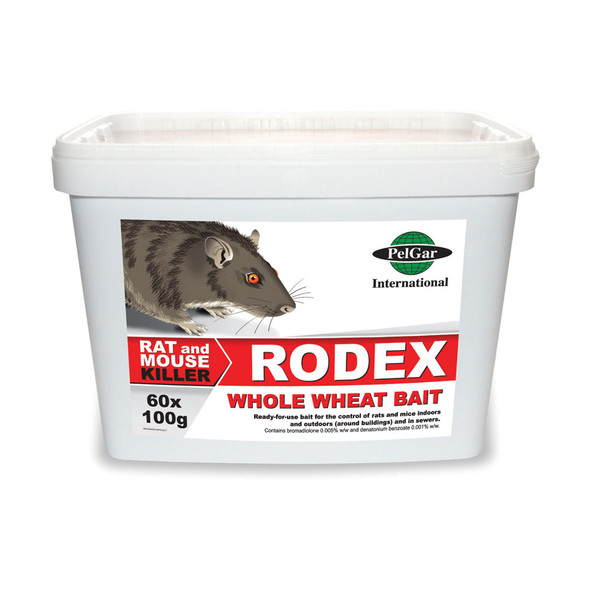 Rat and Mouse Poison Blocks with Bait Station Box Rodex 25 Oktablok II