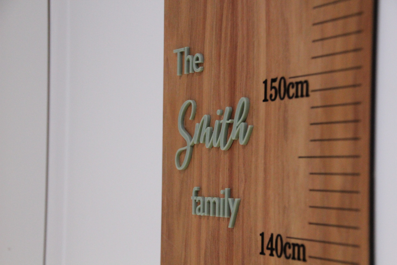 Personalised Wooden Height Chart