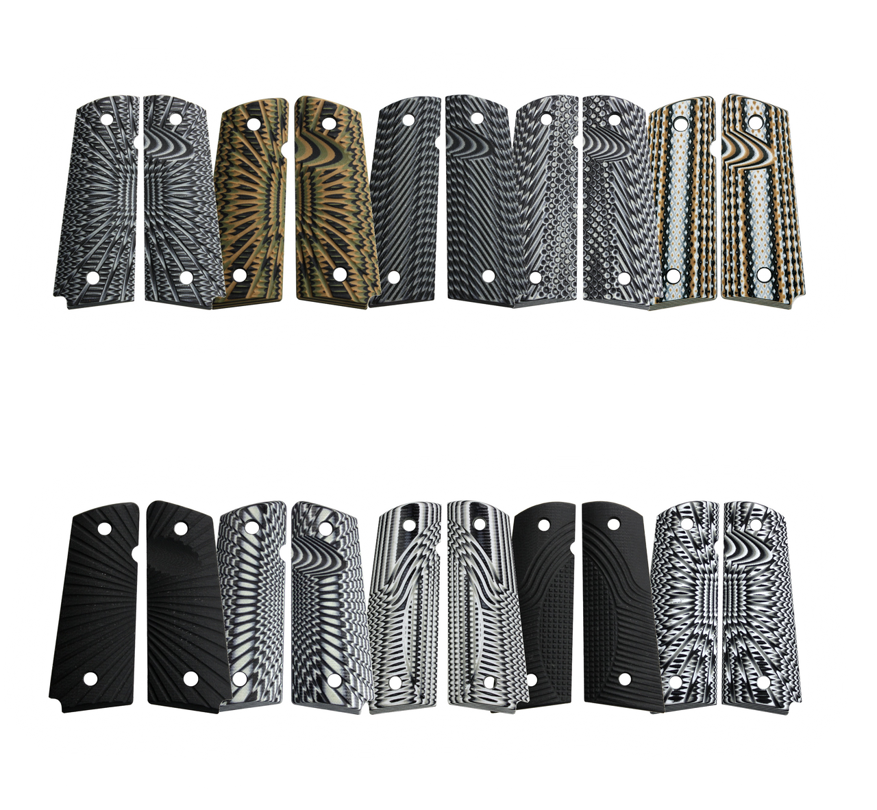 1911 A1 Single Stack G10 Compact Grips for Enhanced Control