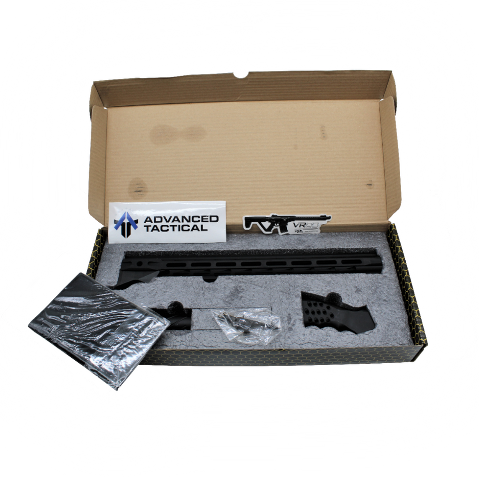 VR80 "DIAGONAL SLOTS" FURNITURE SET, BLACK ALUMINUM W/FULL RAIL FOREND ...