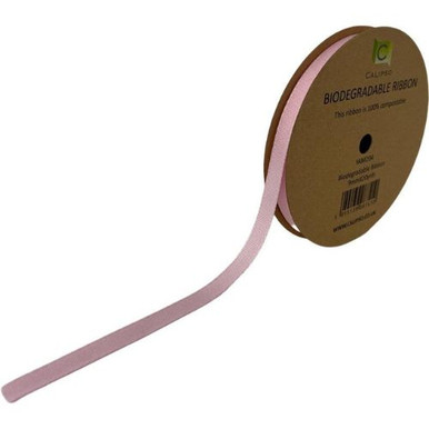Light Pink Biodegradable Ribbon - 9mm x 18m (1)
