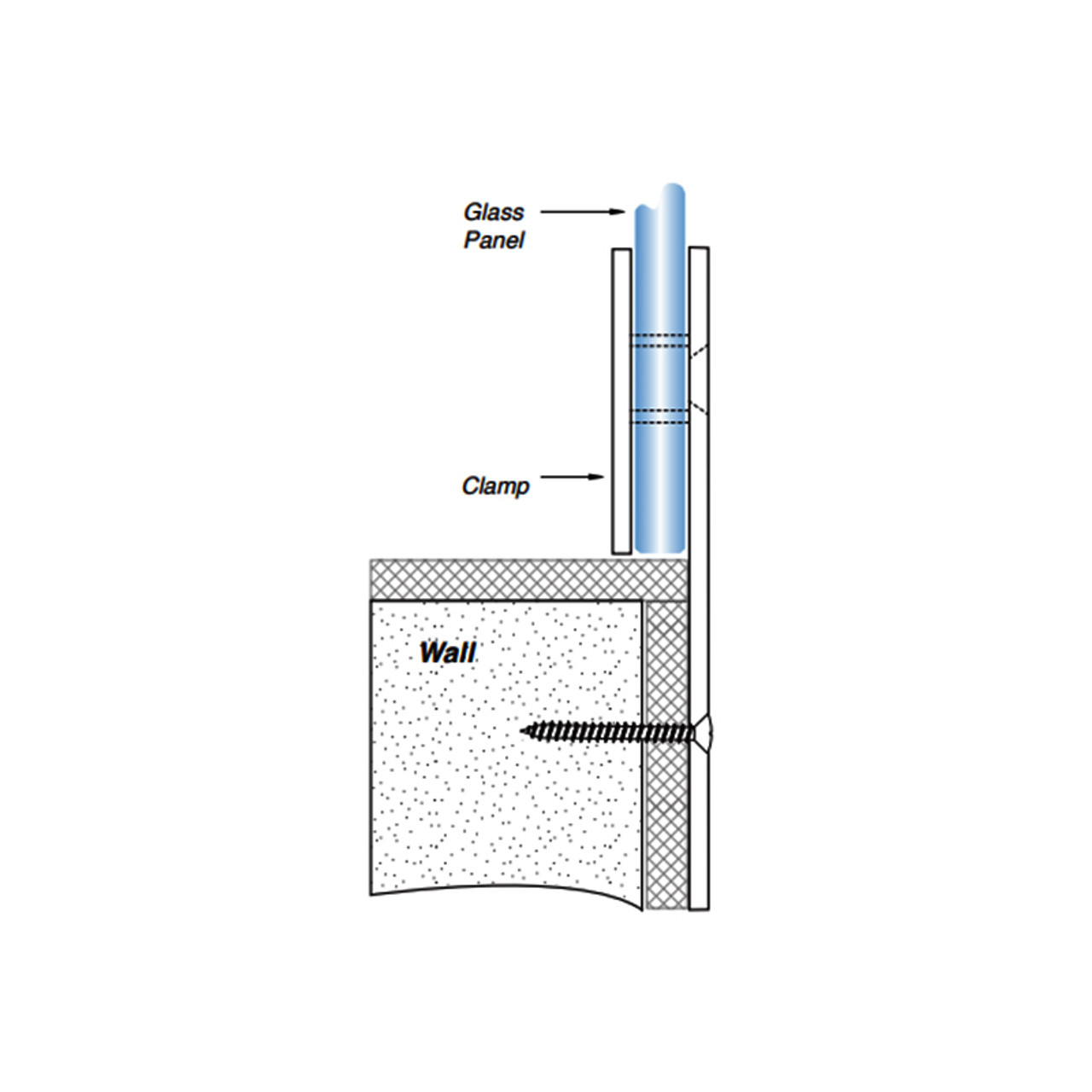 Csu182 Fhc Square Y Inline Glass Clamp For Fixed Panels For 38 And 12 Glass Compare To