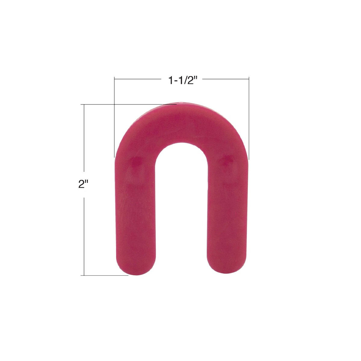 HSS - FHC Red 1/4", 1/16" and 1/8" x 2" Plastic Horseshoe Shims (100 ...