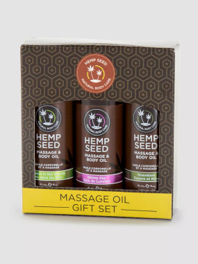 Earthly Body Hemp Seed Massage Oil Set | Cleo