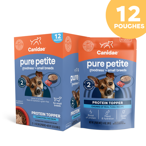 Canidae Pure Petite Protein Topper, Chunks of Real Tuna in Gravy, 1.4 oz.