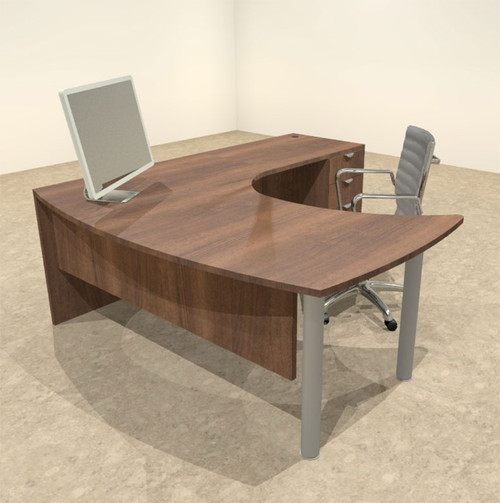 3pc Oval Shape Modern Contemporary Executive Office Desk Set, #PF-TEC ... 3pc Oval Shape Modern Contemporary Executive Office Desk Set, #PF-TEC ...