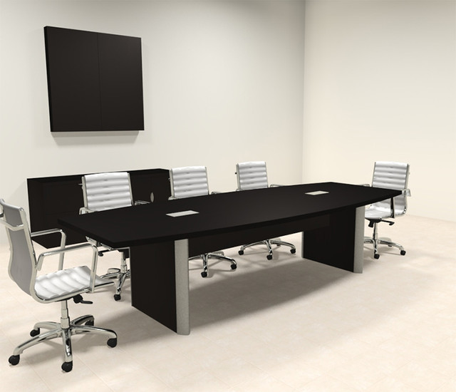 Modern Boat Shaped 10' Feet Conference Table, #OF-CON-CP5 - H2O Furniture