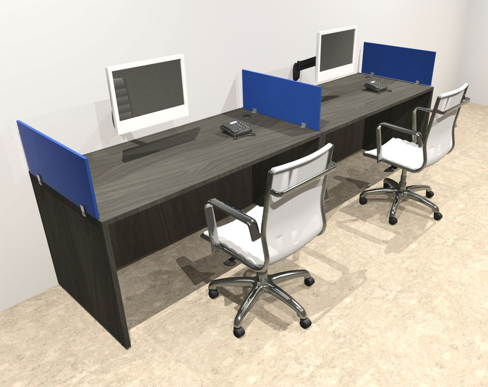 Two Person Modern Divider Office Workstation Desk Set, #OT-SUL-SPB65 ...