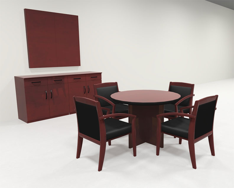 Modern Contemporary Round Veneer Office Conference Table, #RO-COR-C23 ...