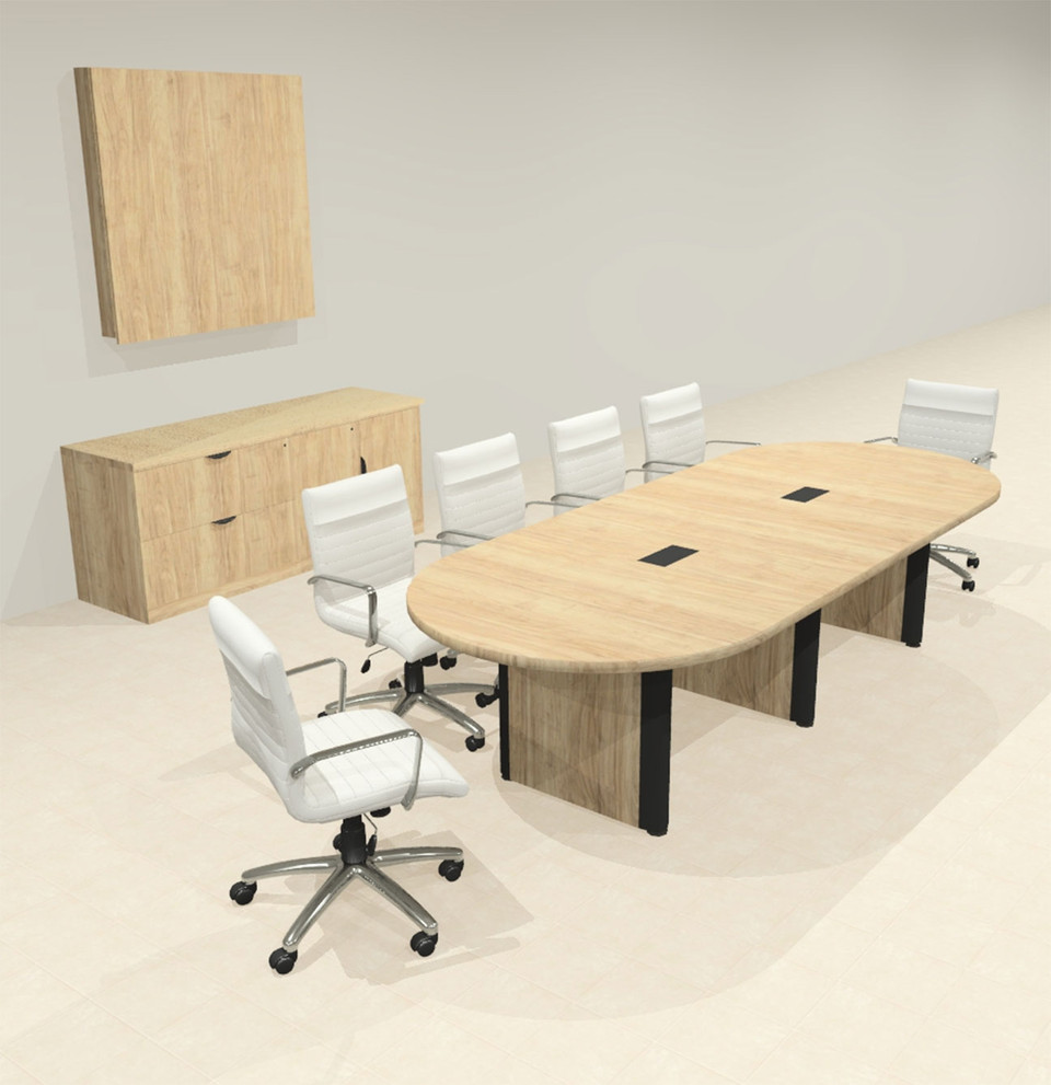 Racetrack Cable Management 10' Feet Conference Table, #OF-CON-CRP3 ...