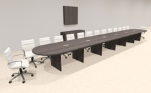 Modern Racetrack 28' Feet Conference Table, #OF-CON-CR80 - H2O Furniture