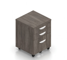 3 Drawers 22"D Mobile Pedestal, #OT-SUL-CAB15 - H2O Furniture